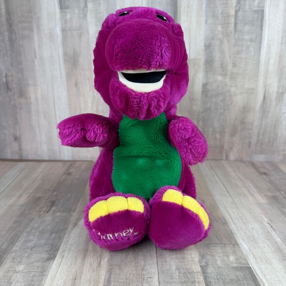 Toys | Vintage 1992 Barney The Lyons Group Plush 14 | Poshmark